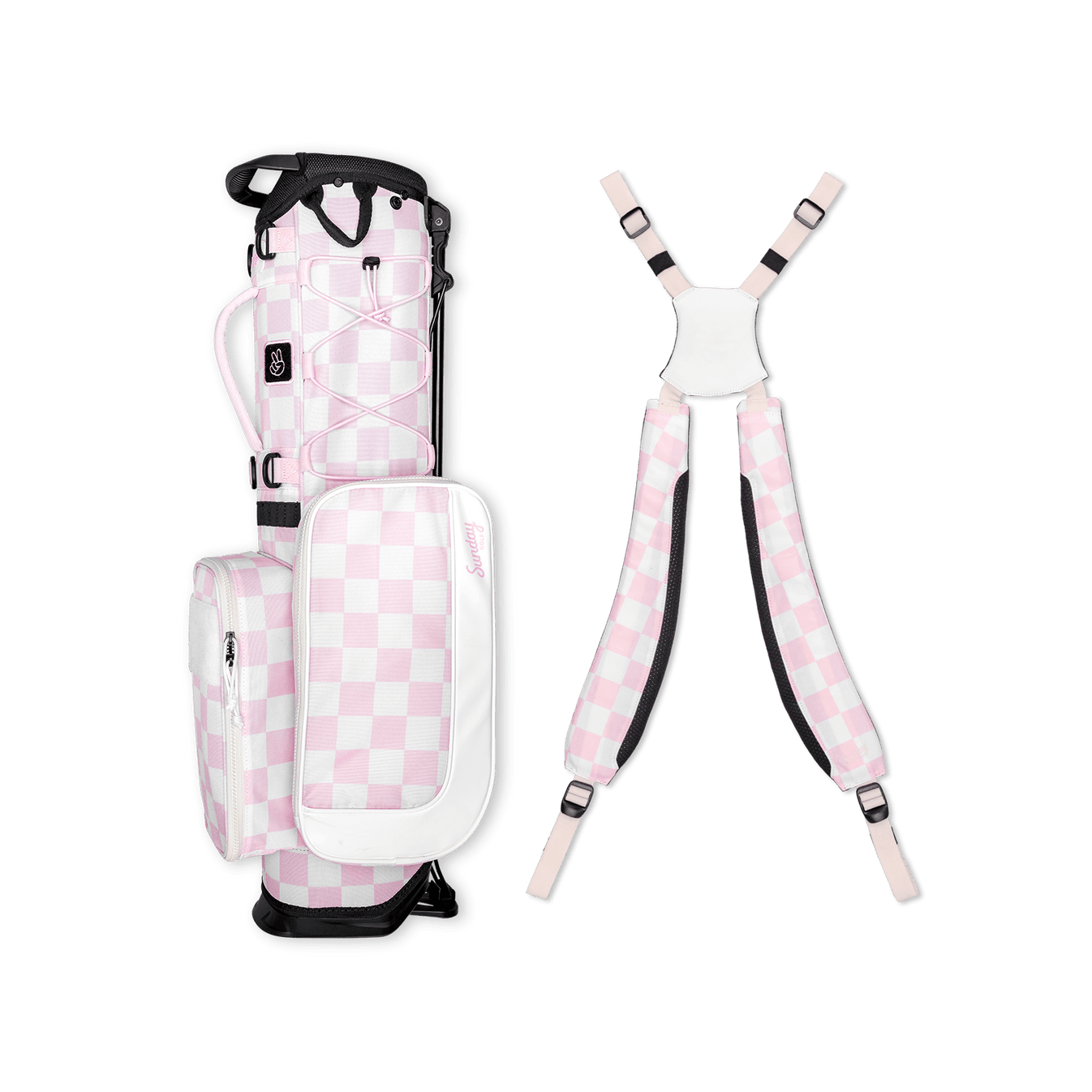 Recess Kids Golf Bag | Pink/White Checker – Sunday Golf Canada
